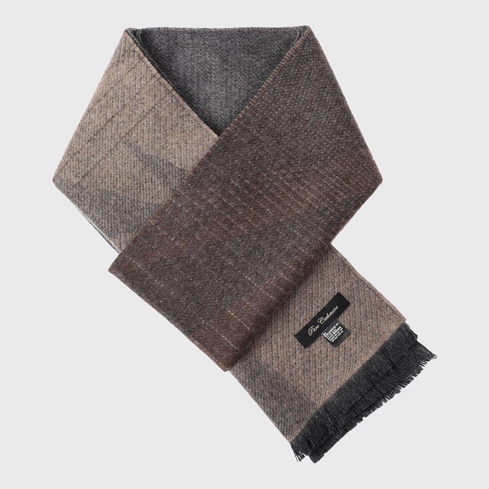 [베노베로] 캐시미어 쁘띠 사각 머플러 square cashmere muffler brown (BJW1ACF2102W1)_BENOVERO
